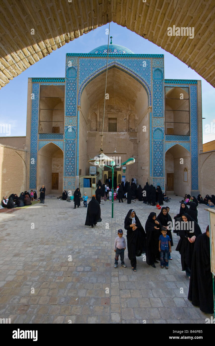 Jameh Masjid or Friday Mosque in Yazd Iran Stock Photo - Alamy