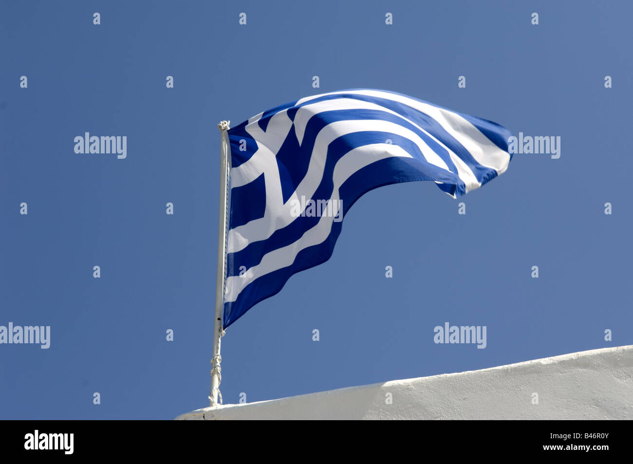 Kefalonia greece greek flag hi-res stock photography and images - Alamy