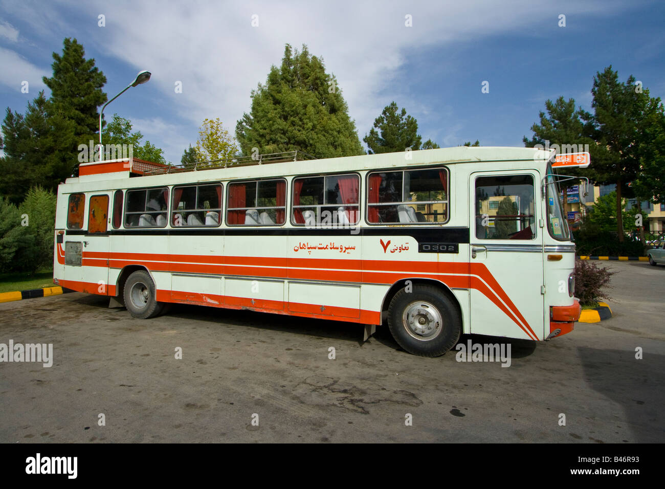 Mercedes Bus in Iran Stock Photo - Alamy