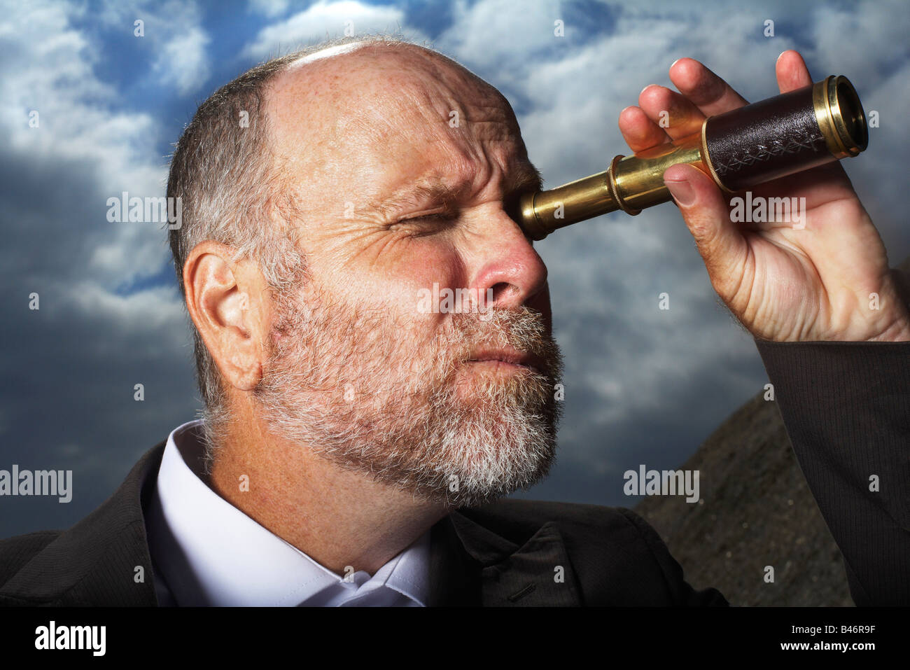 Mans focused face hi-res stock photography and images - Alamy