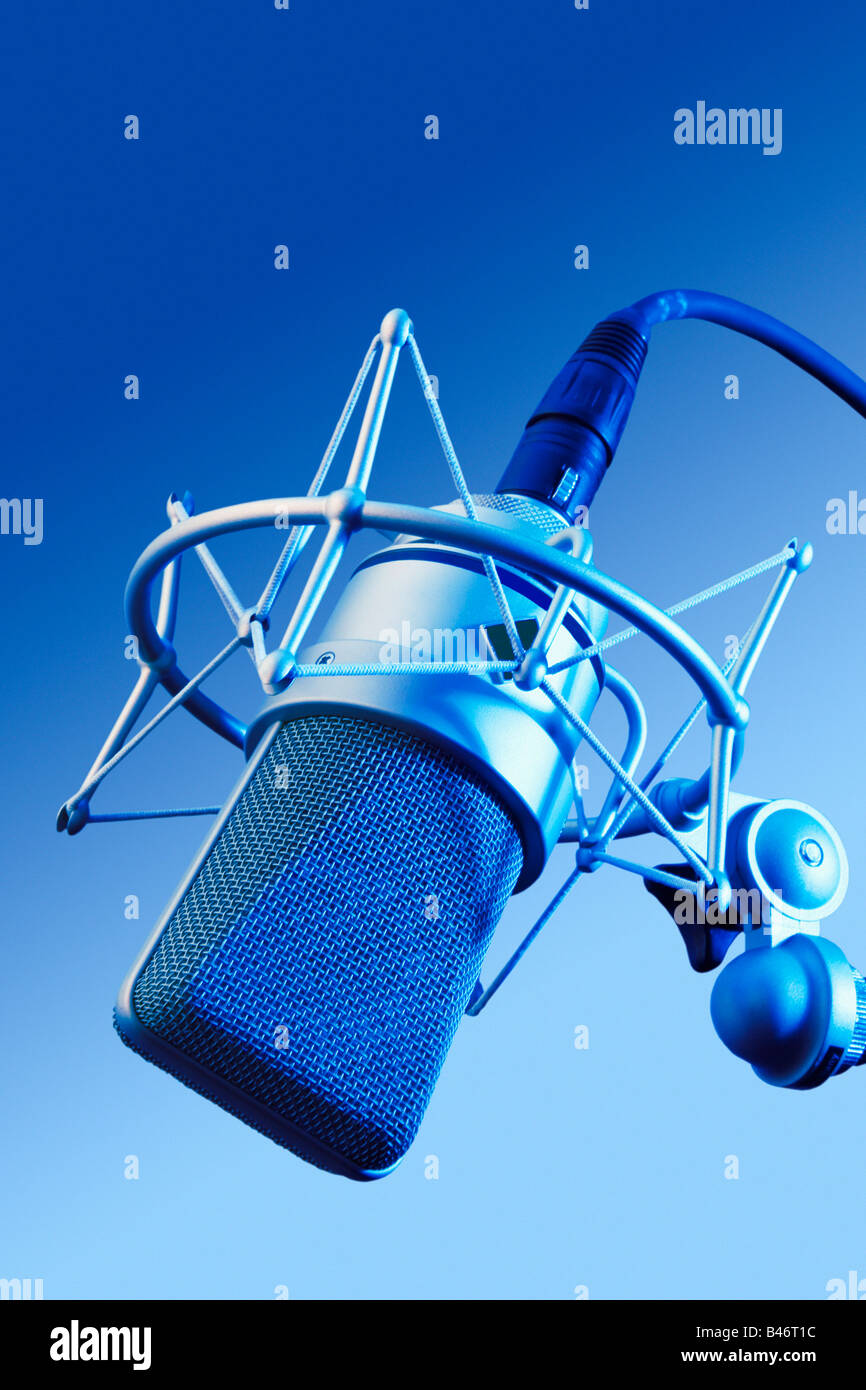 Close-up of Microphone Stock Photo - Alamy