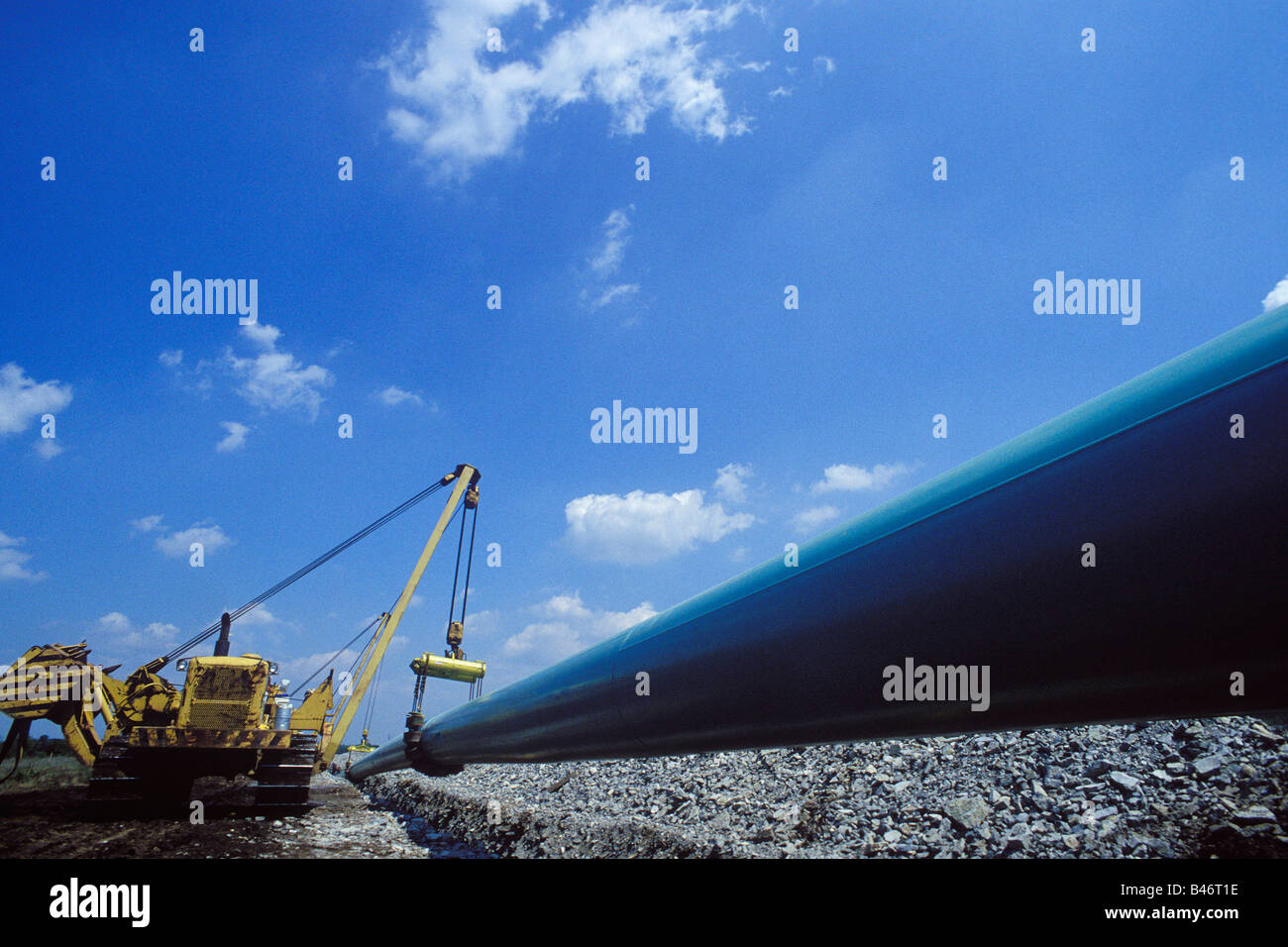 Construction of progress gas pipeline hi-res stock photography and ...