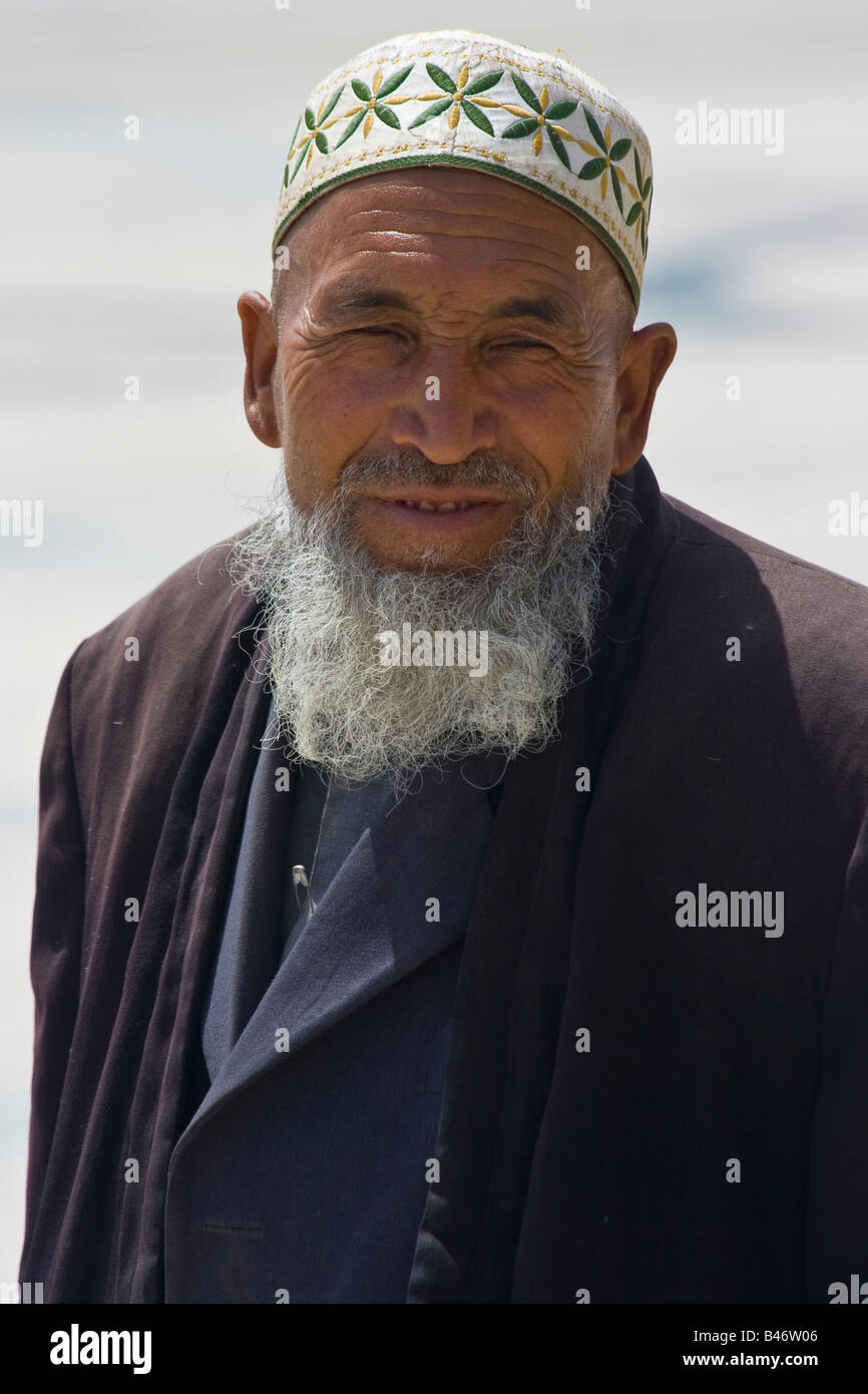 Uygur Man in Kashgar in Xinjiang Province China Stock Photo - Alamy