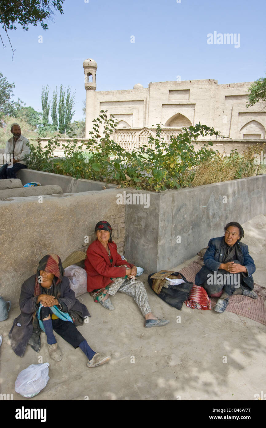 Homeless Chinese Women One with Goiter which is Common in Yarkand in ...