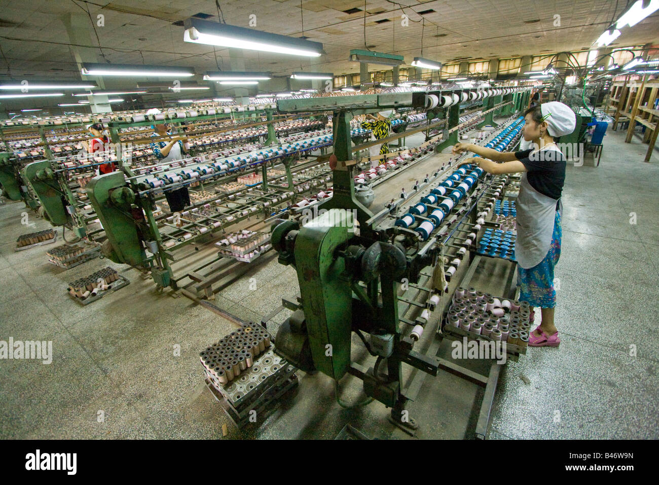 Shatuo Silk Factory in Hotan Xinjiang Province China Stock Photo - Alamy