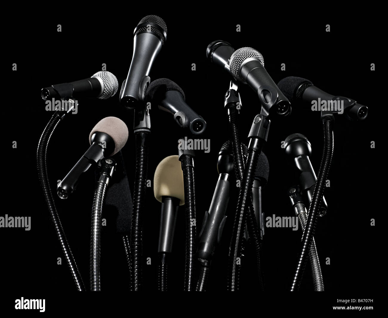 Microphones communicating hi-res stock photography and images - Alamy