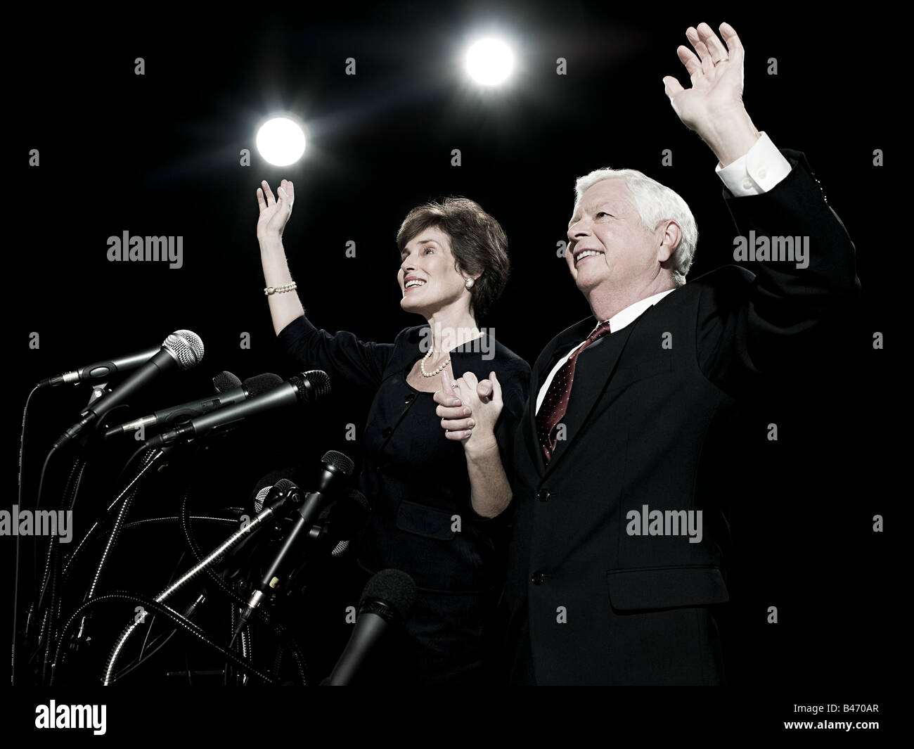 Politics politicians waving smiling hi-res stock photography and images ...