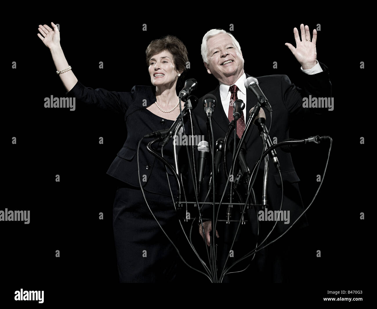 Politics politicians waving smiling hi-res stock photography and images ...