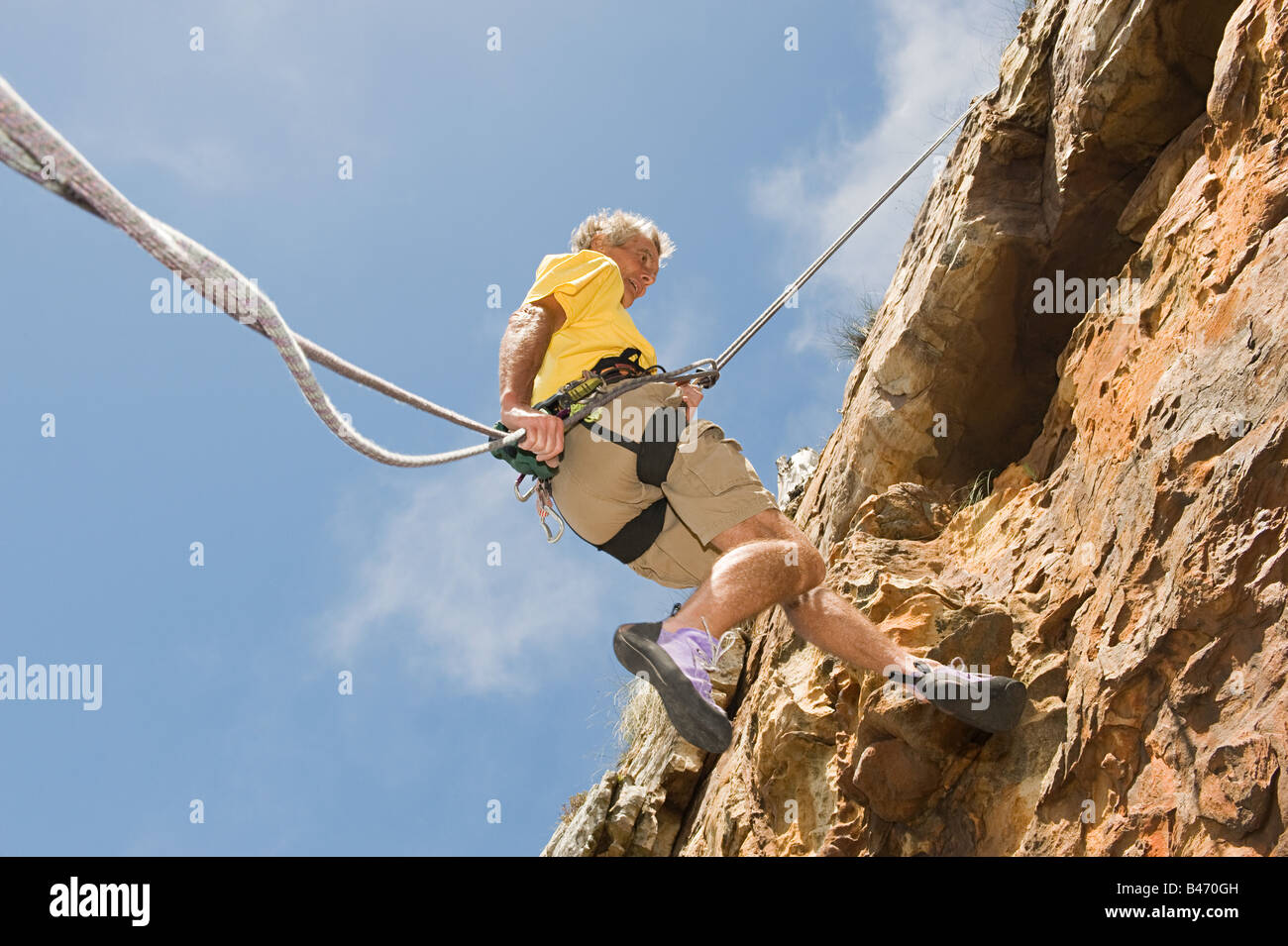 Man Abseiling High Resolution Stock Photography and Images - Alamy