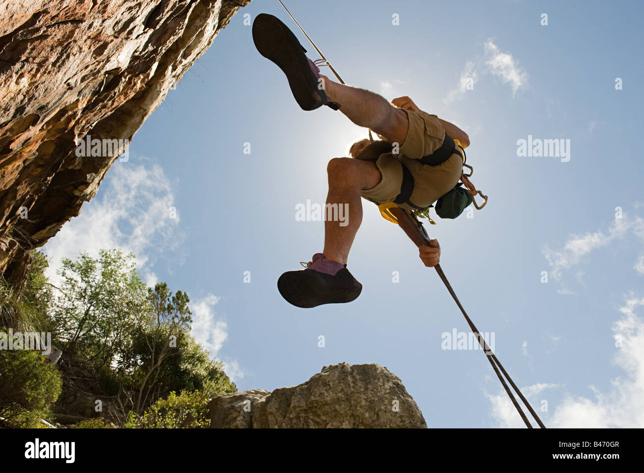 Man Abseiling High Resolution Stock Photography and Images - Alamy