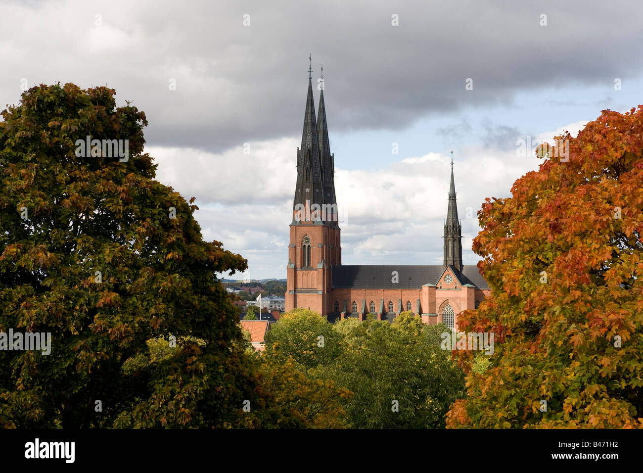 Uppsala Cathedral (Domkyrka Stock Photo - Alamy