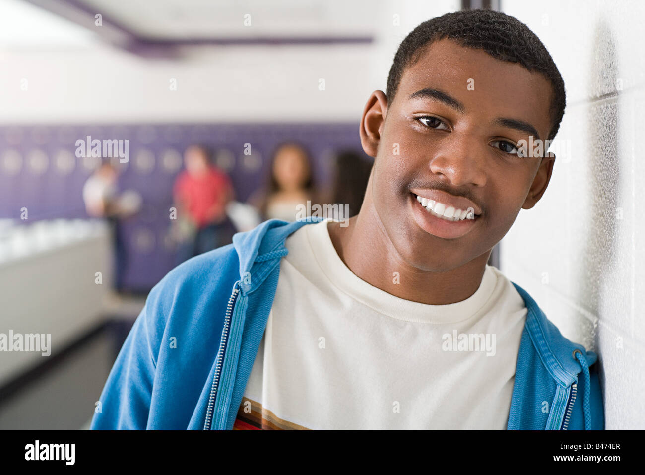 Portrait of a male high school student Stock Photo - Alamy