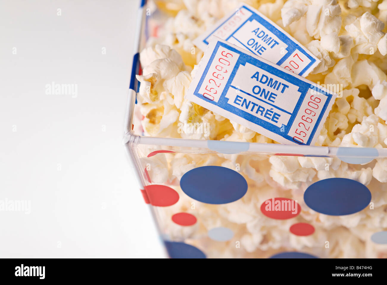 Movie tickets popcorn hi-res stock photography and images - Alamy