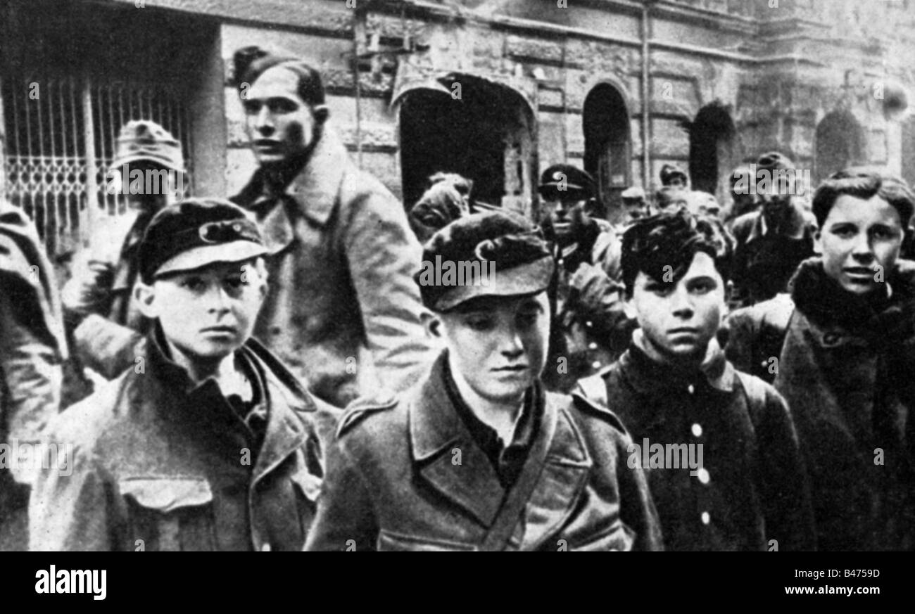 events, Second World War / WWII, Germany, end of war, Hitler Youth as ... events, Second World War / WWII, Germany, end of war, Hitler Youth as ...