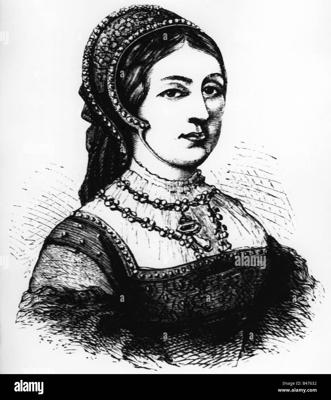 Catherine howard henry viii Black and White Stock Photos & Images - Alamy