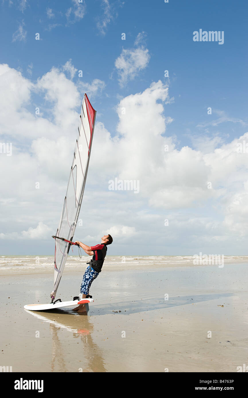 Windsurfer alone hi-res stock photography and images - Alamy