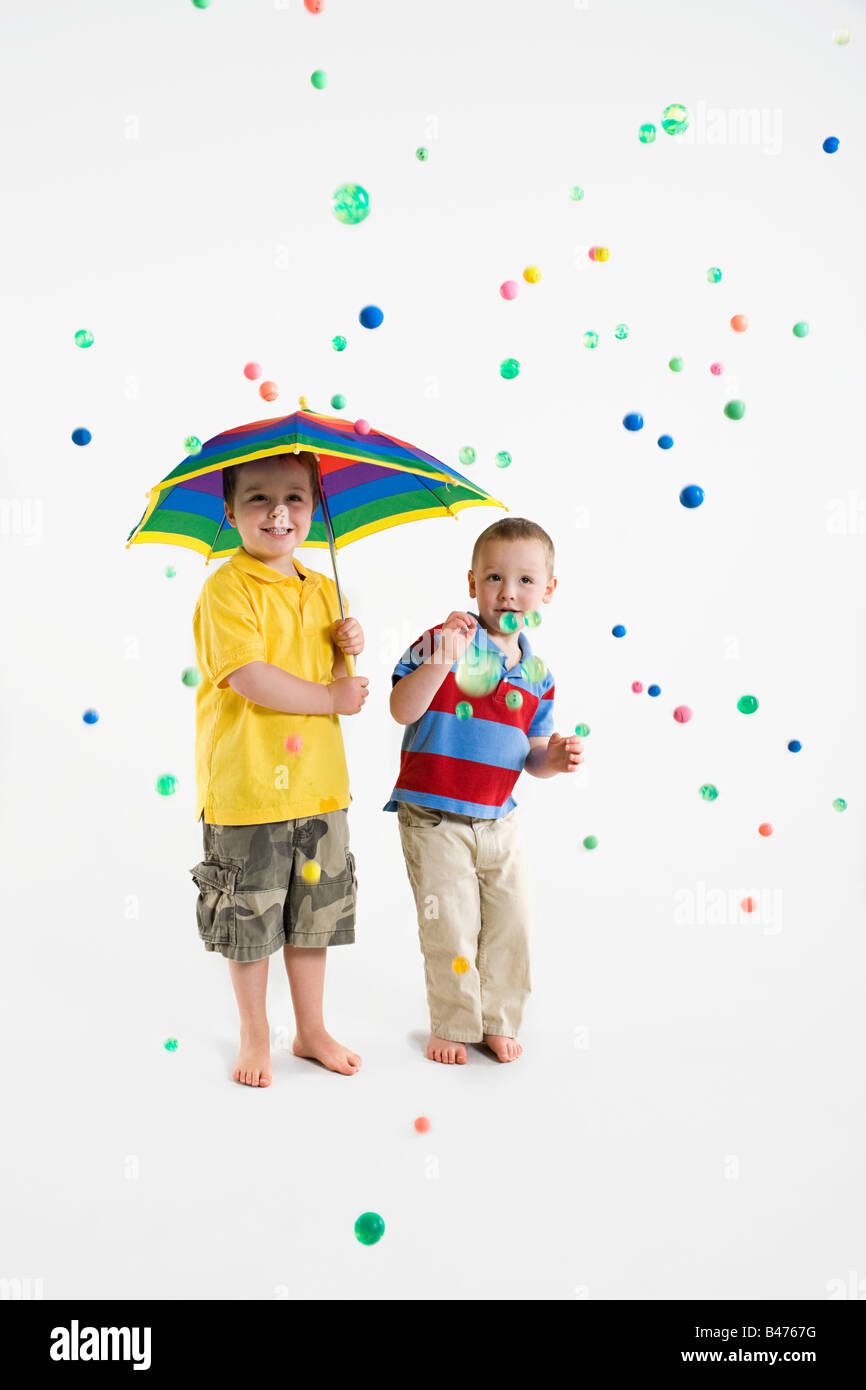 Two boys stand hi-res stock photography and images - Alamy