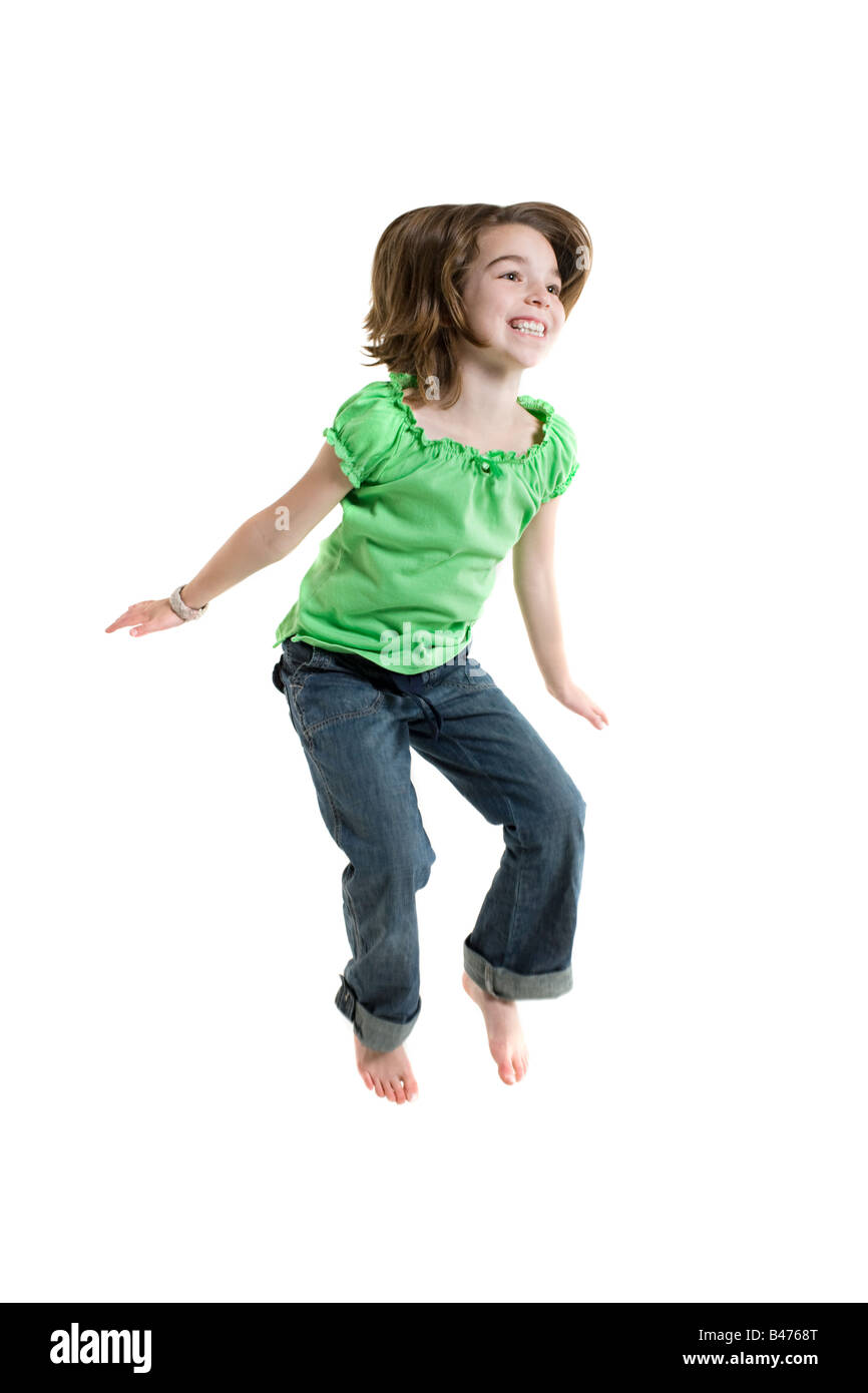 A girl jumping Stock Photo - Alamy