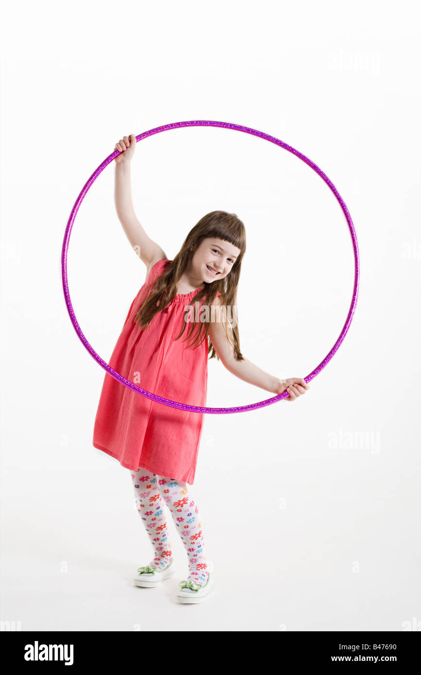 Portrait of a child with the hoop hi-res stock photography and images ...