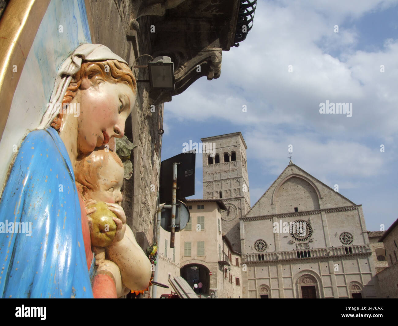 san rufino cathedral in assisi, italy Stock Photo - Alamy