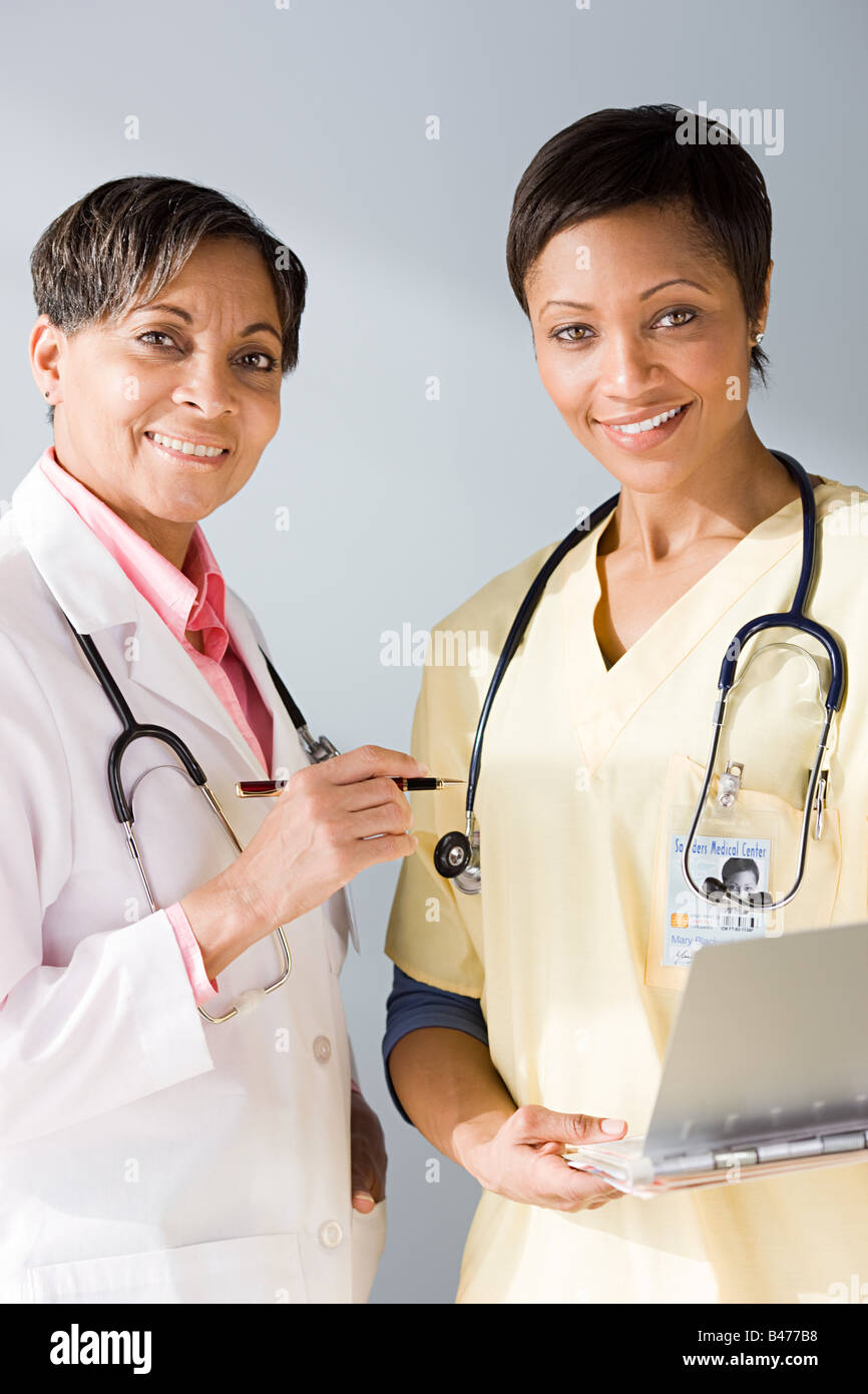 Portrait of a doctor and nurse Stock Photo - Alamy