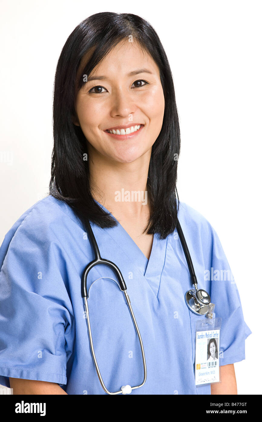 Portrait of a nurse Stock Photo - Alamy