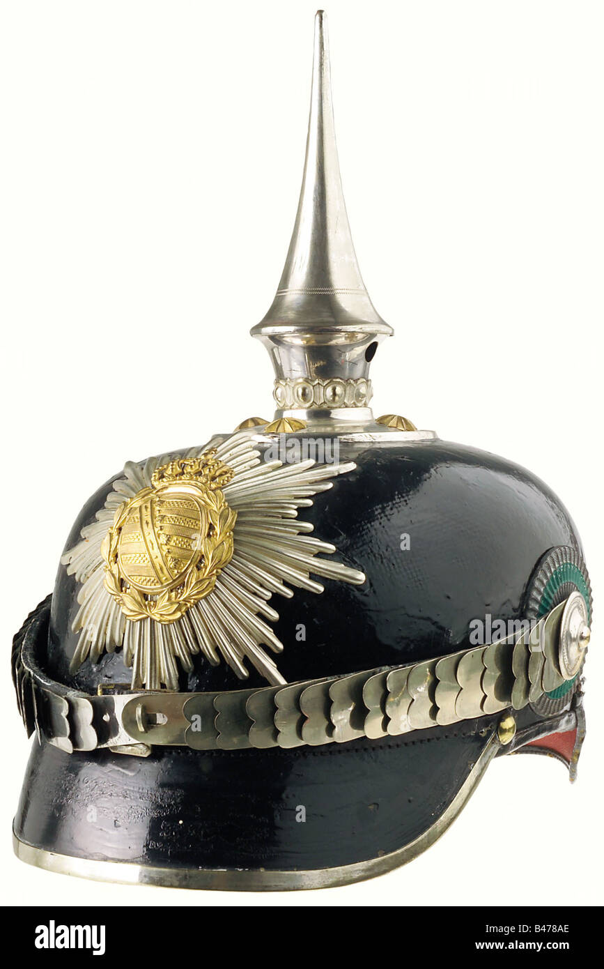 Helmet officers royal saxon 1st hi-res stock photography and images - Alamy