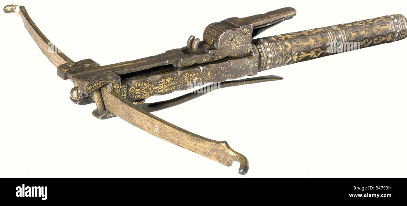 A rare all-metal magnificent crossbow, German (Nuremberg?), circa 1580 ...