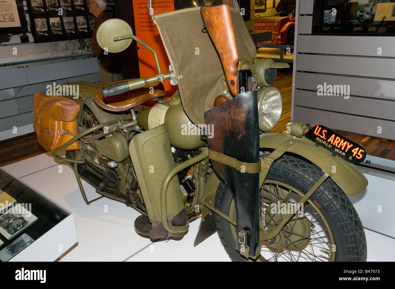 U.S. Army Harley Davidson Motorcycle c.1941 Stock Photo - Alamy