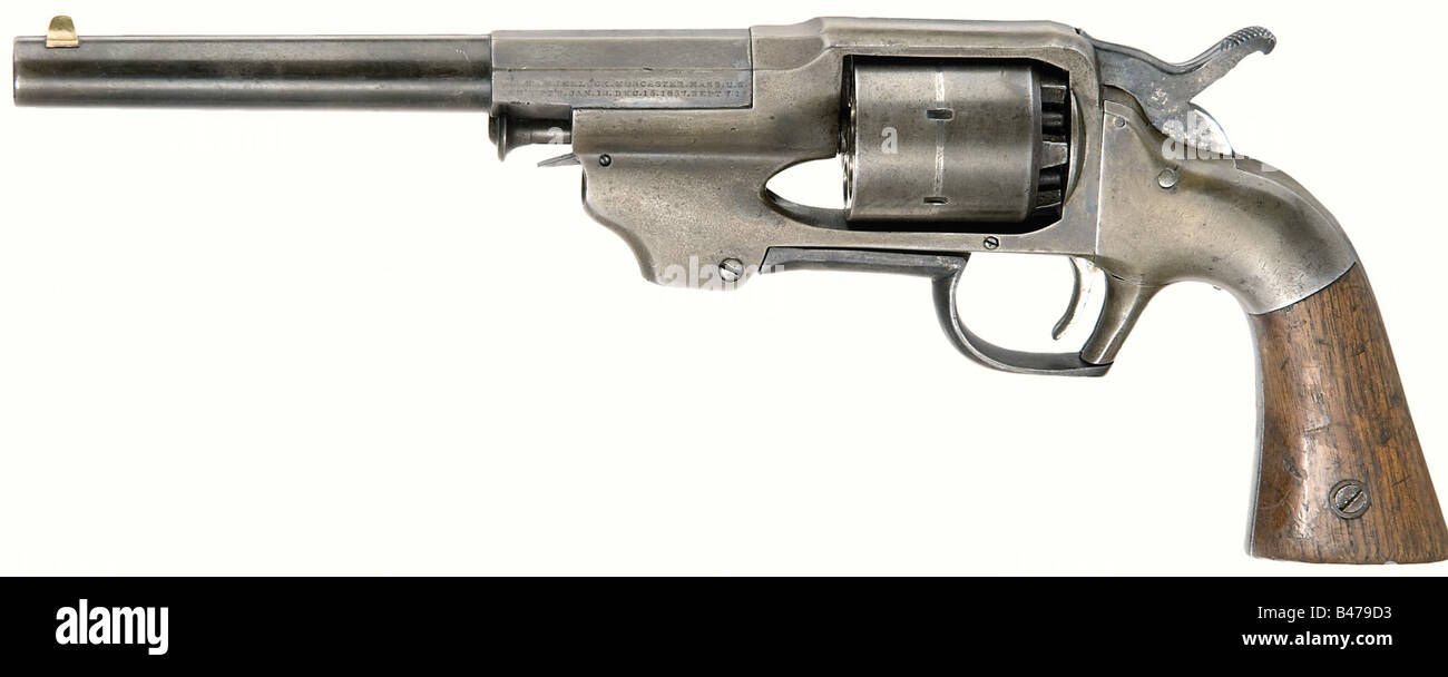 An Allen & Wheelock percussion revolver, army model 1858, center hammer ...