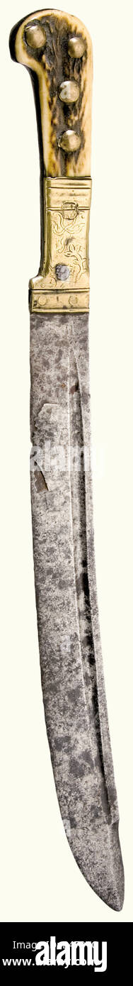 A hunting "Bauernwehr" (peasant's hanger), German, 2nd half of the 17th ...