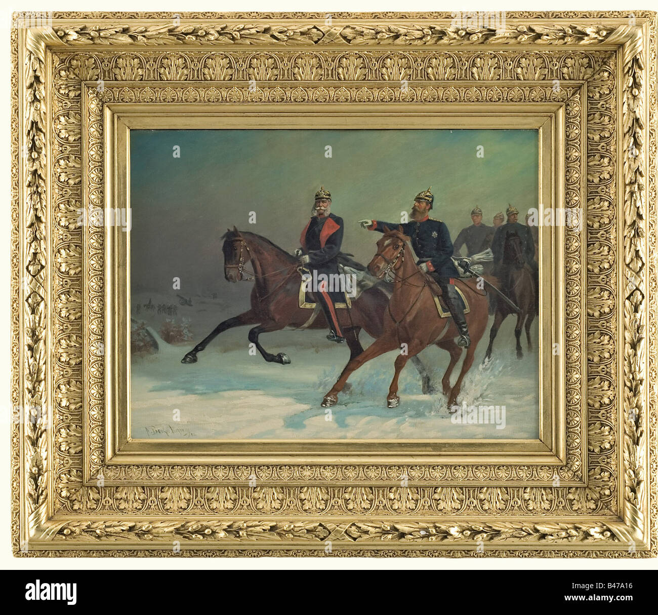 Richard Anton Becker-Heyer, 1888., King Wilhelm I and Crown Prince ...