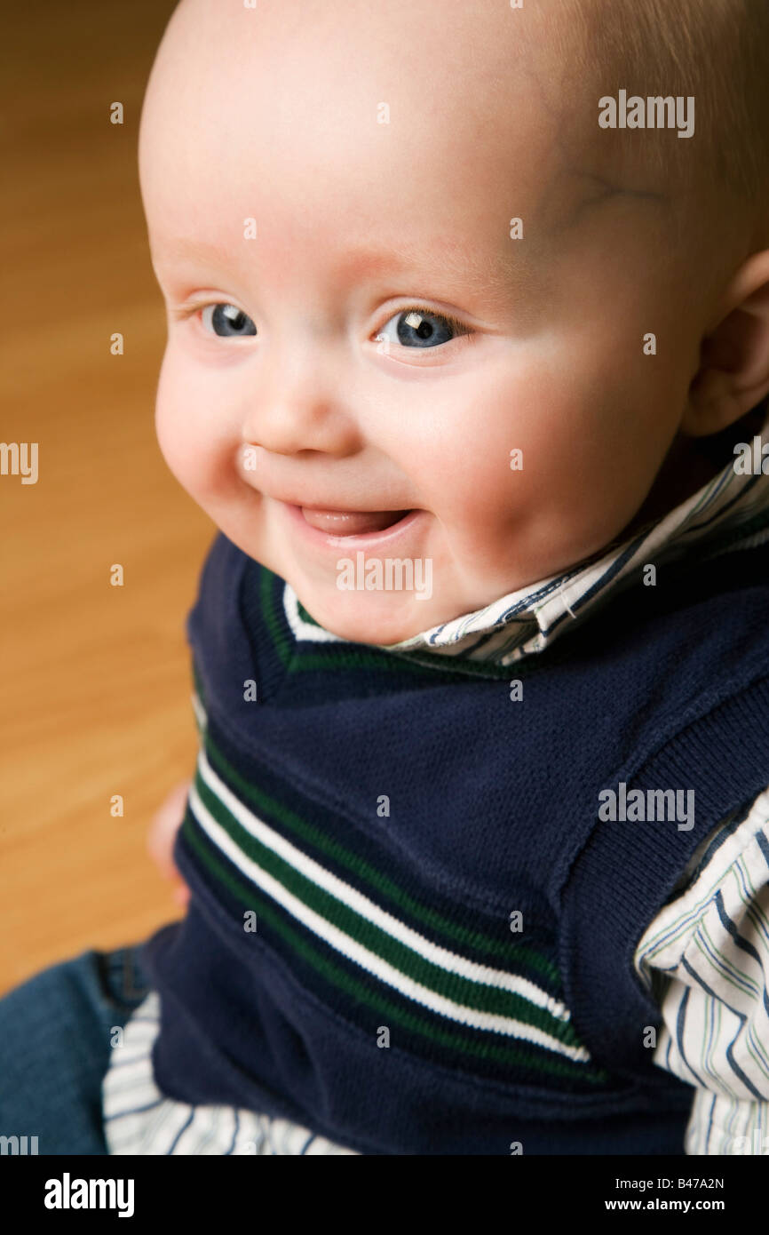 Portrait of a smiling baby Stock Photo - Alamy