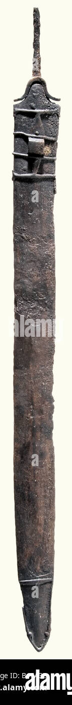 A Celtic long sword with scabbard, Middle La Tène Period, 3rd/2nd ...