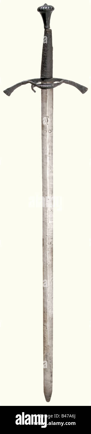 A hand-and-a-half sword, Milan, circa 1520 A slender, double-edged ...