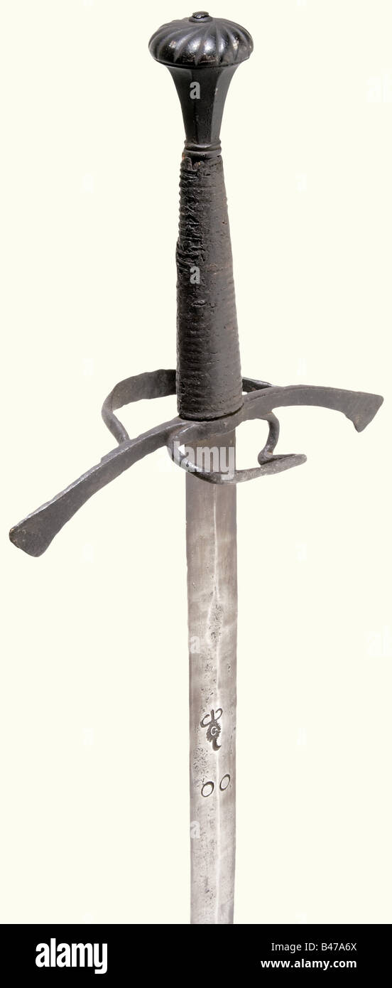 A hand-and-a-half sword, Milan, circa 1520 A slender, double-edged ...