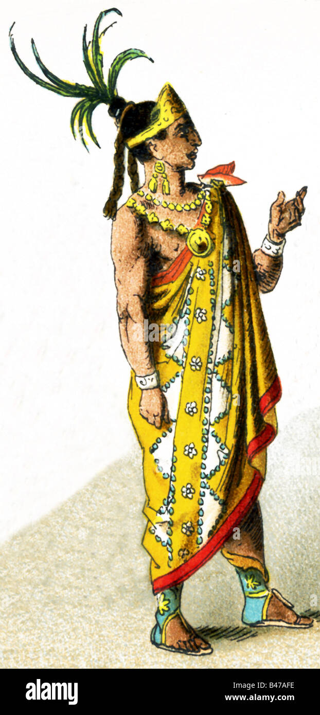 Mexican King A.D. 1500 Stock Photo - Alamy