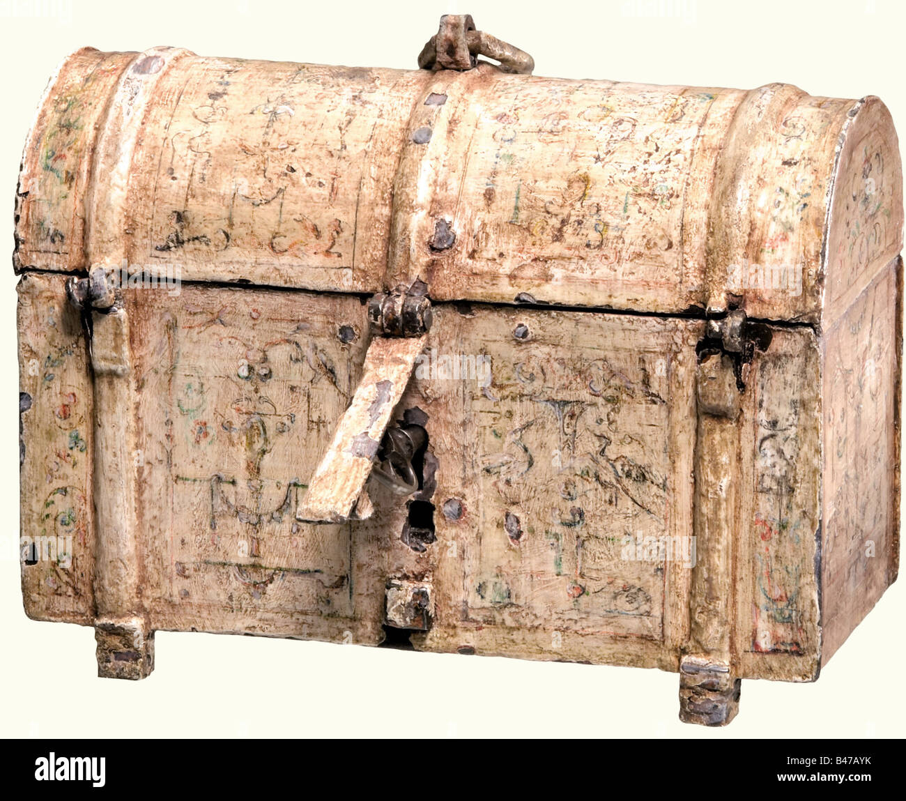 A Gothic iron casket, France, circa 1500 Rectangular casket with a ...