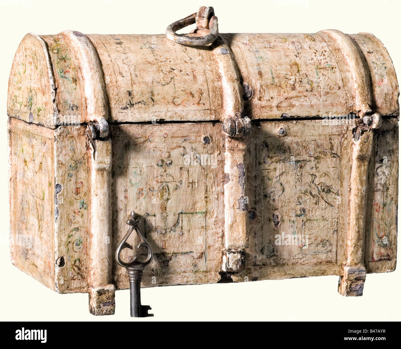 A Gothic iron casket, France, circa 1500 Rectangular casket with a ...