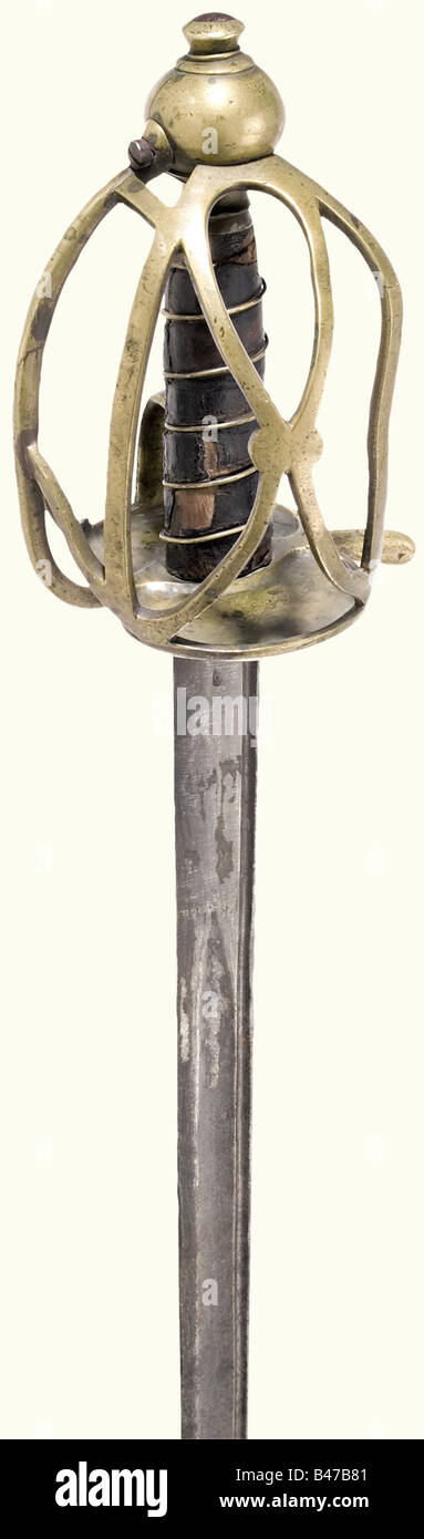 A model 1773 cavalry broadsword, Denmark A straight, single-edged blade ...