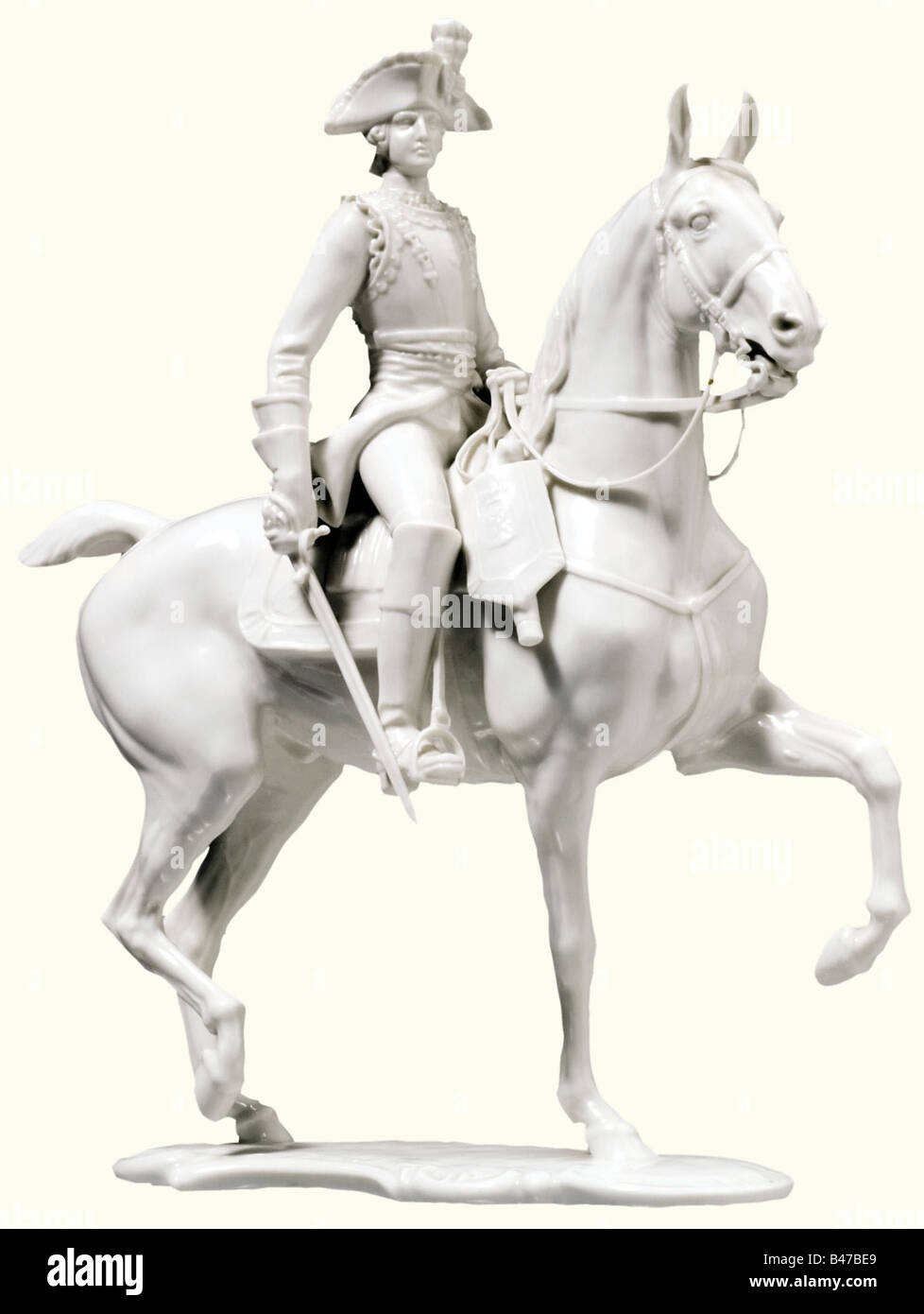 A Seydlitz cuirassier officer, Allach Porcelain Manufacture A white ...