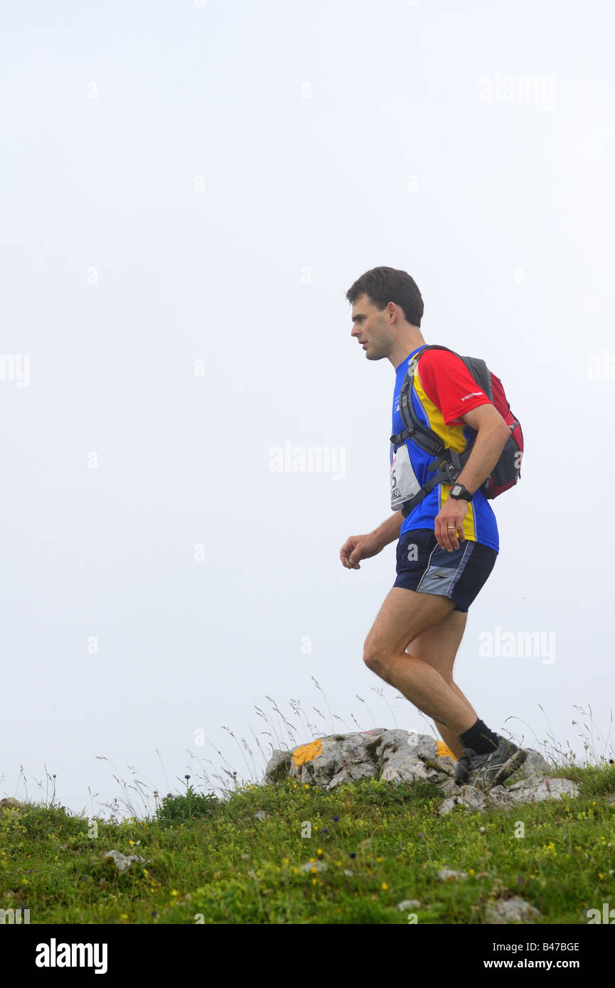 Solitary fell runner Stock Photo - Alamy