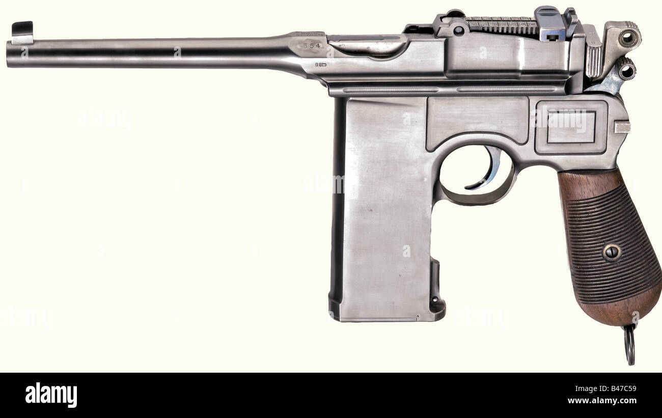 A Mauser C 96 "Small Ring 20-shot", calibre 7.63 mm, no. 554. Matching ...