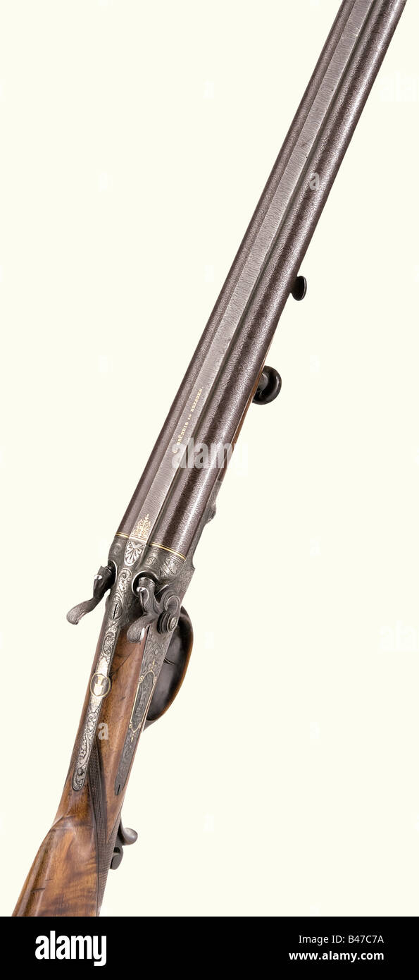 Double barrels of a shotgun hi-res stock photography and images - Alamy
