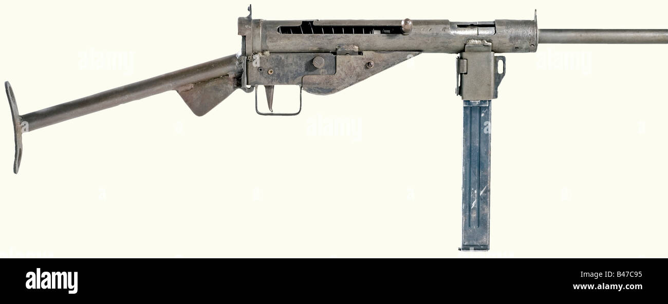 A submachine gun "Gerät Neumünster" (MP 3008), also called ...