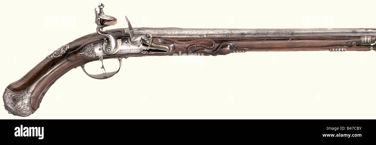 A pair of flintlock pistols, Piccino Frusca, Brescia, circa 1700 ...