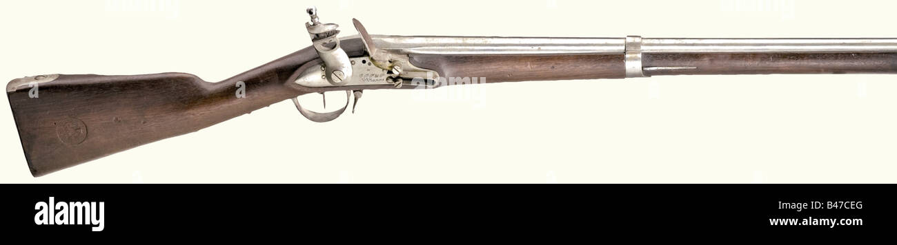 A model 1816 infantry musket., Octagonal barrel merging to round in 18 ...