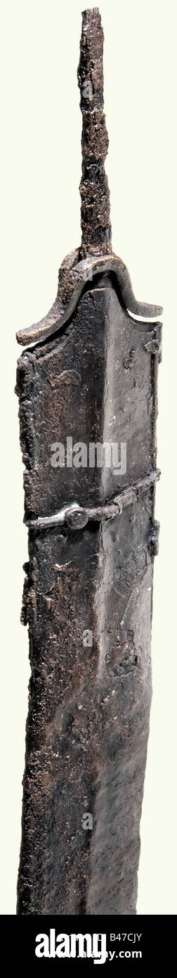 A Celtic long sword with scabbard, Middle La Tène Period, 3rd/2nd ...