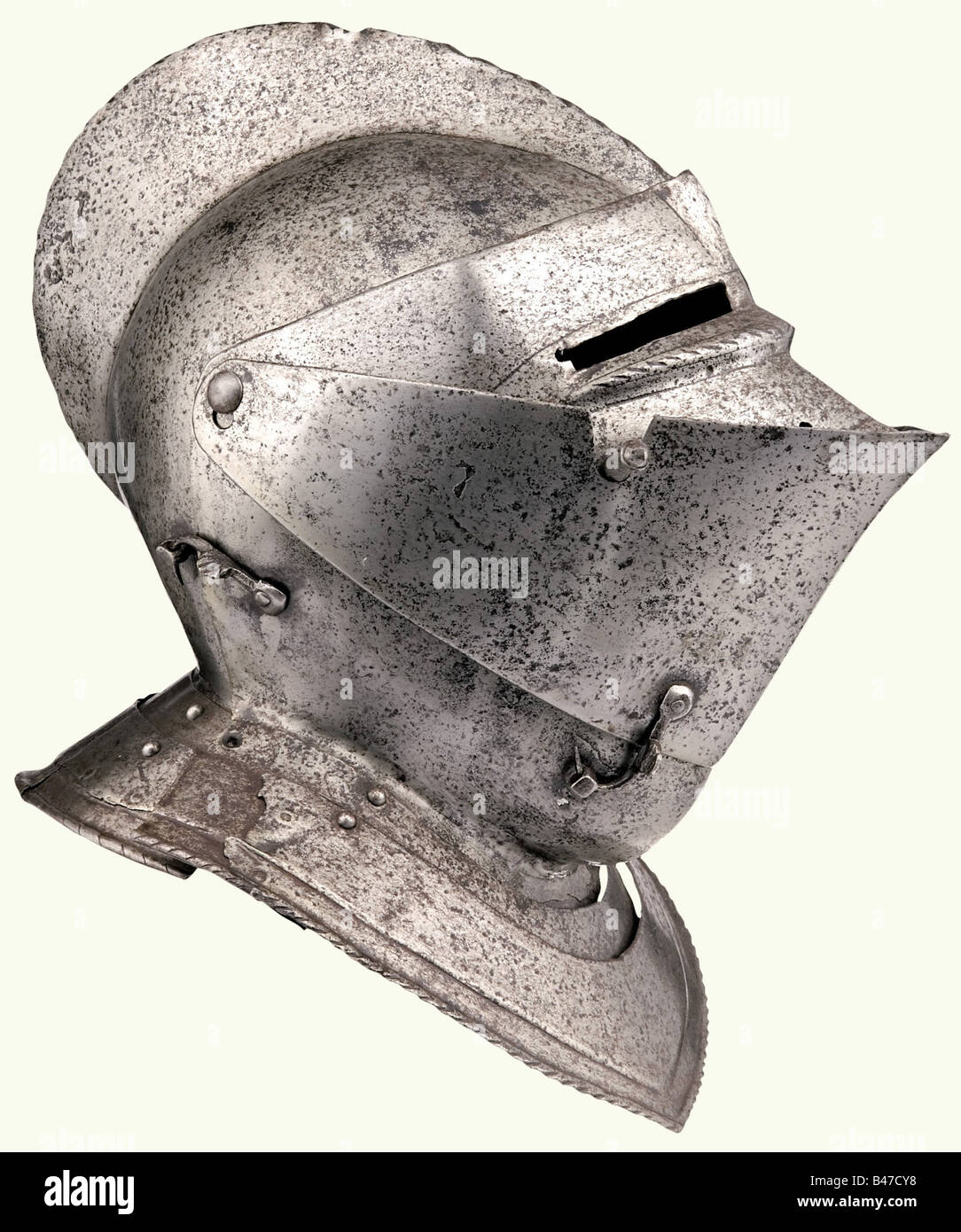 A close helmet, England, circa 1570. Old assembled helmet with the ...