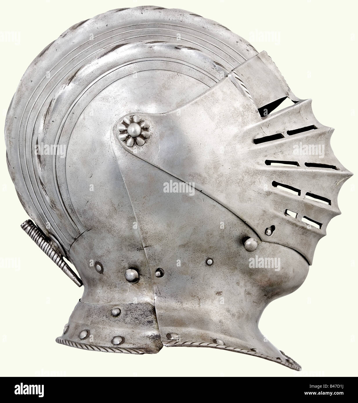 A Maximilian style helmet, reproduction in the style of circa 1520/30 ...